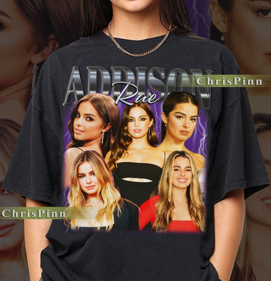 ADDISON RAE Vintage Shirt 90s Hip-hop Style Addison Rae - Etsy