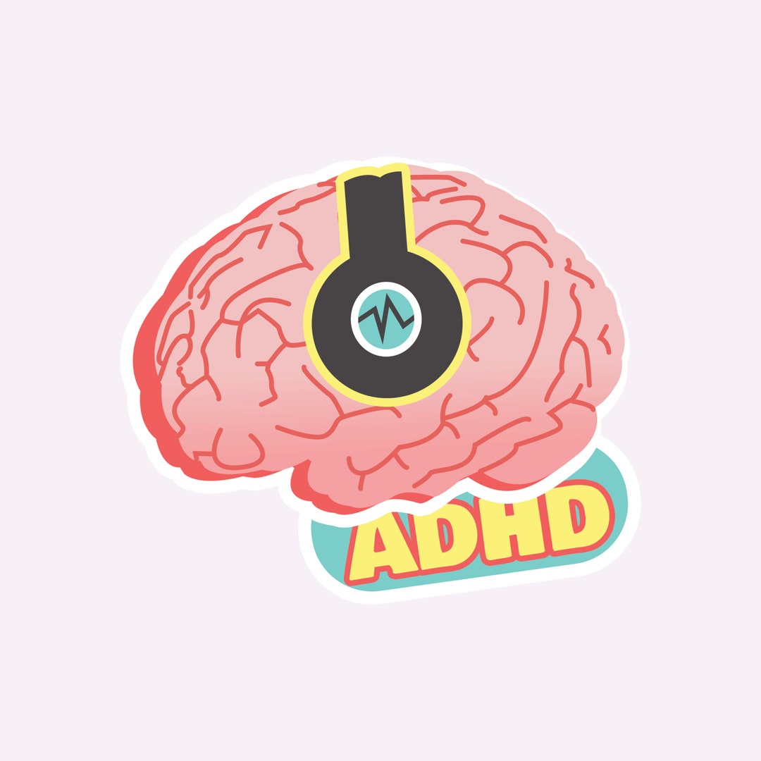 ADHD Brain Sticker, Kendrick Inspired, Kendrick Sticker, ADHD Sticker ...