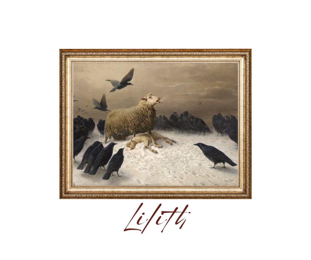 Ravens and Corpse Print, Fear Crow Murder, Crows, August Friedrich ...