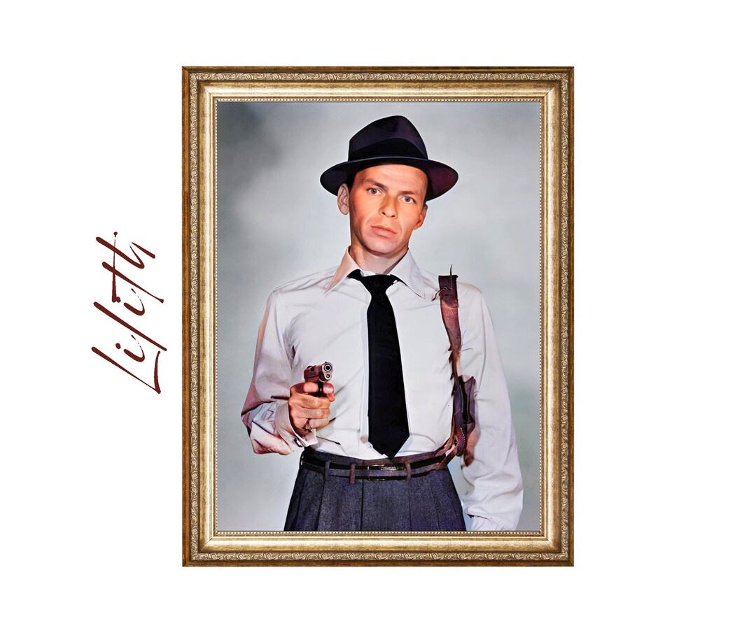 Frank Sinatra Portrait. Photo From the 1950s, Vintage Photo, Black and ...