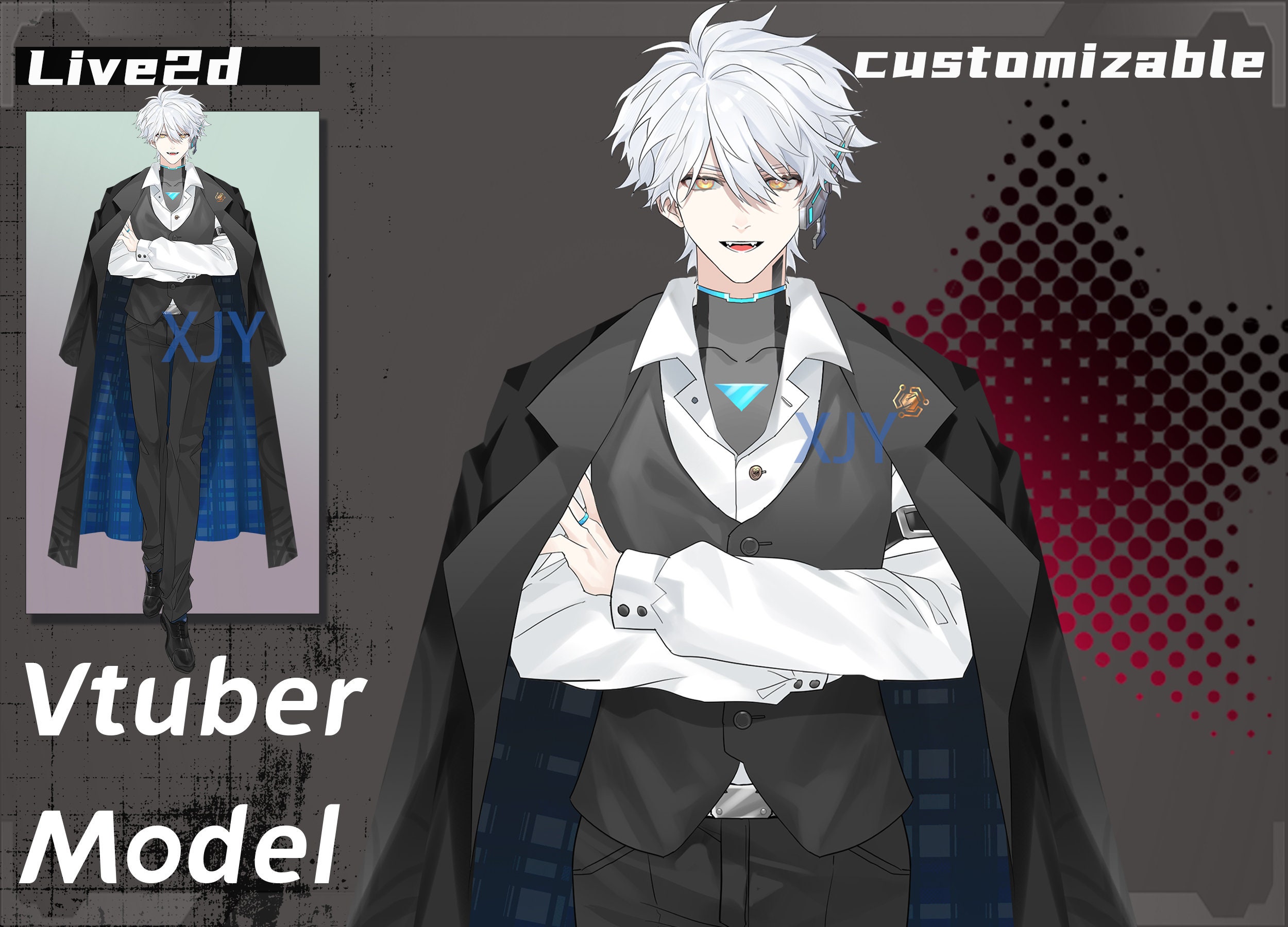 Custom LIVE2D Vtuber Model / Vtuber Commission / Vtuber Design ...