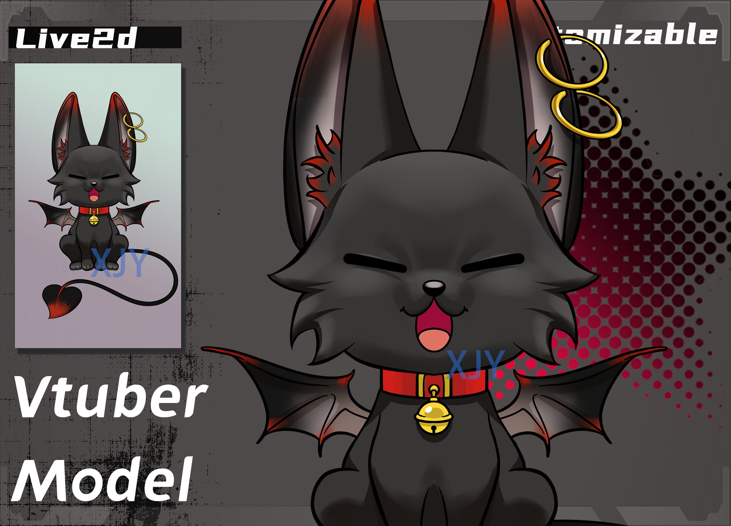 Custom LIVE2D Vtuber Model / Vtuber Commission / Vtuber Design ...