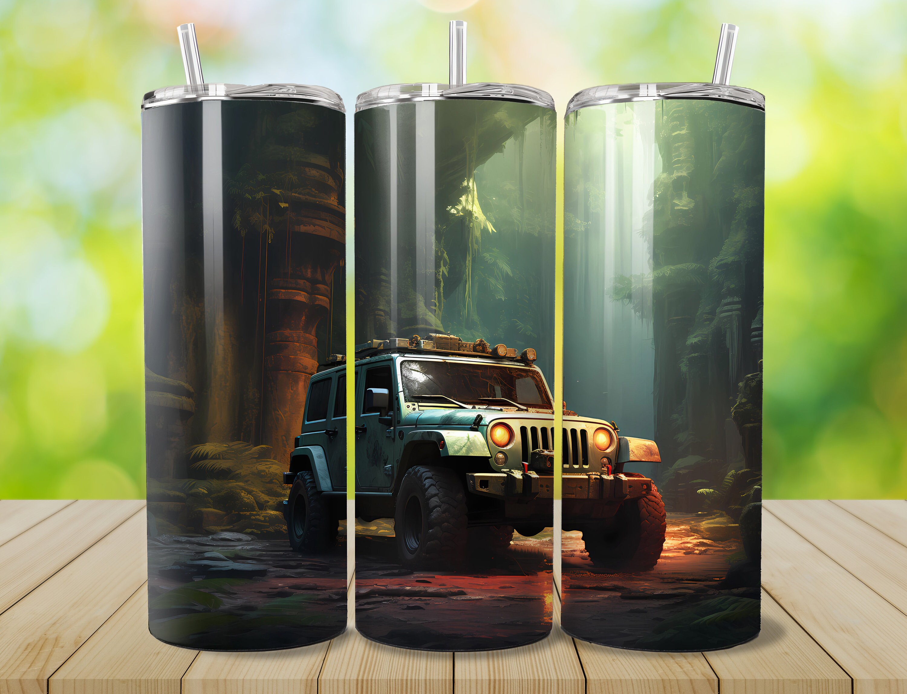 Jeep Wrangler 4X4 Jungle Adventure 20oz Sublimation Tumbler - Etsy