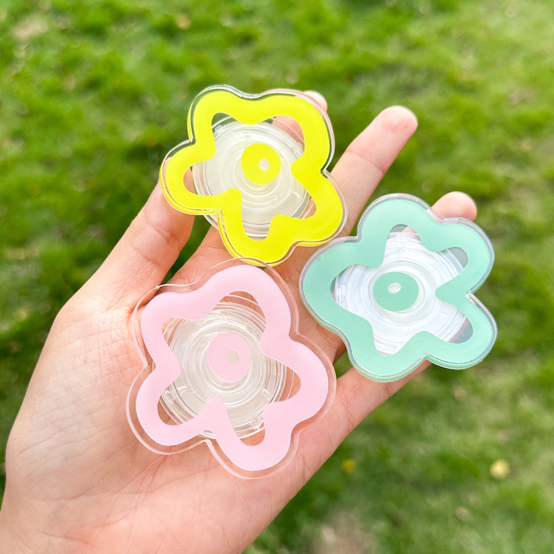 Resin Flower Shape Phone Grip Yellow Flower Phone Holder - Etsy
