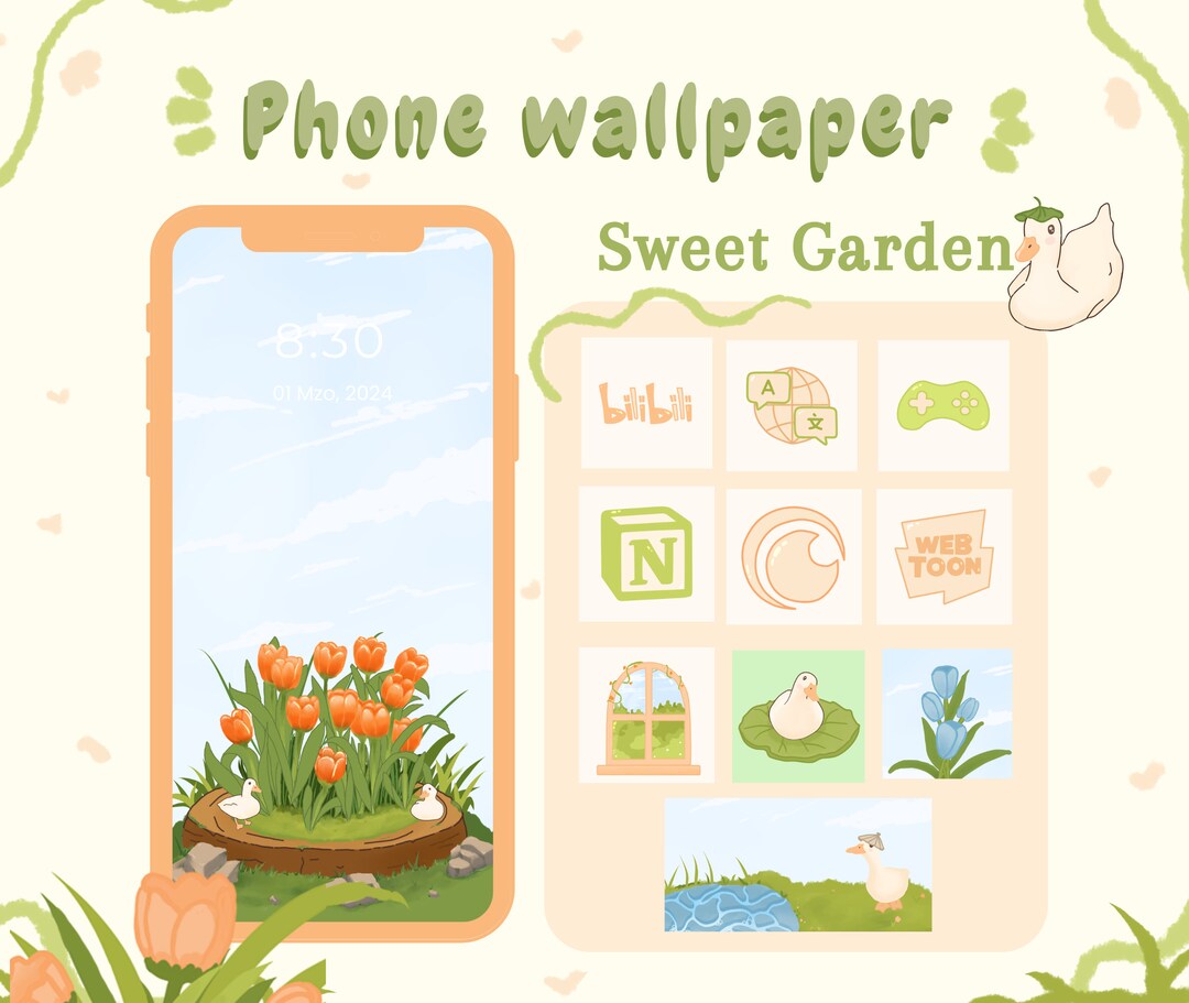 Sweet Garden App Icon Set | Icon Pack for Ios Android Tablet ...