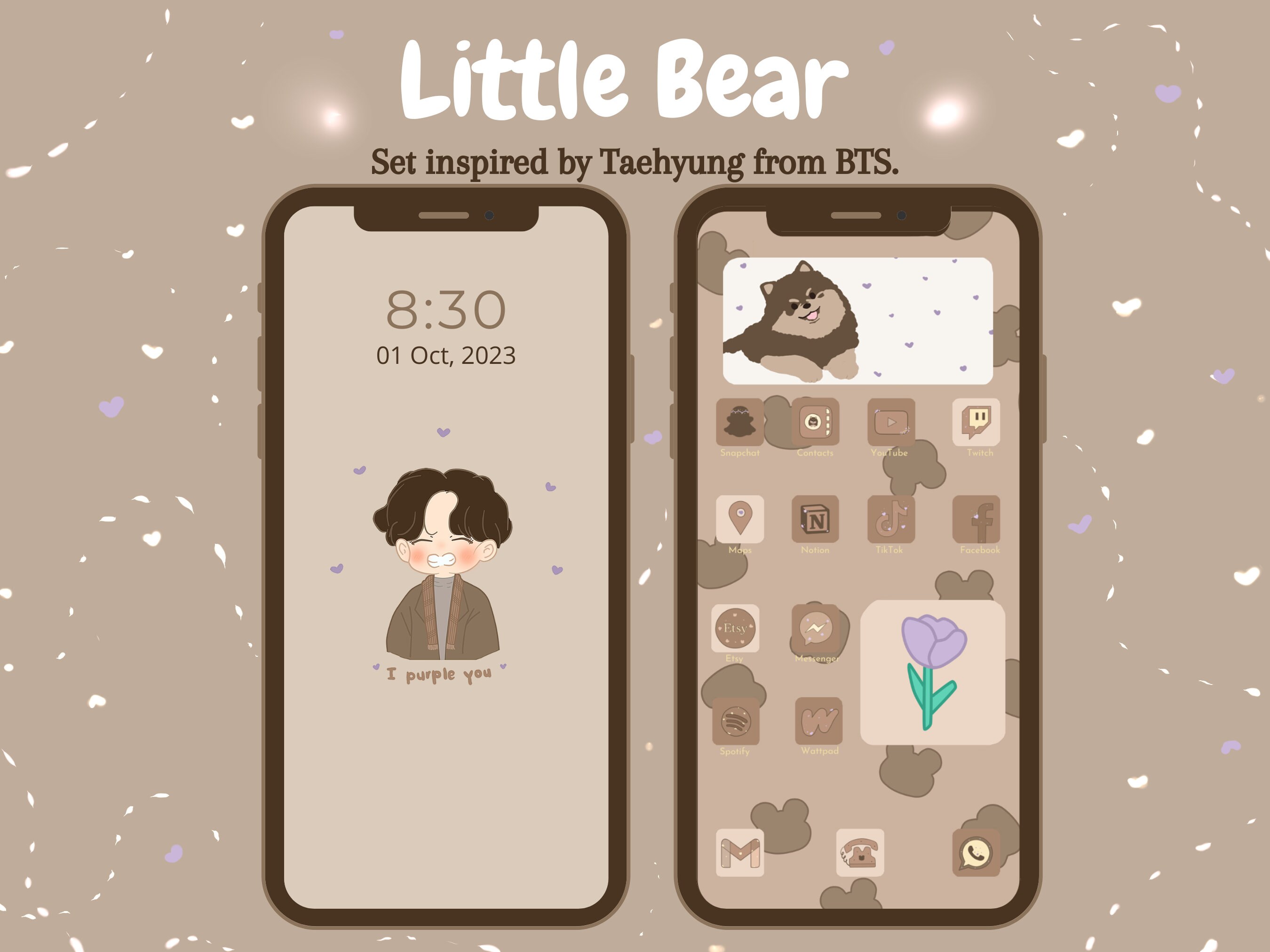 Little Bear App Icon Set Cozy Icon Pack for Ios Android Wallpapers and Widgets for iPhone ...