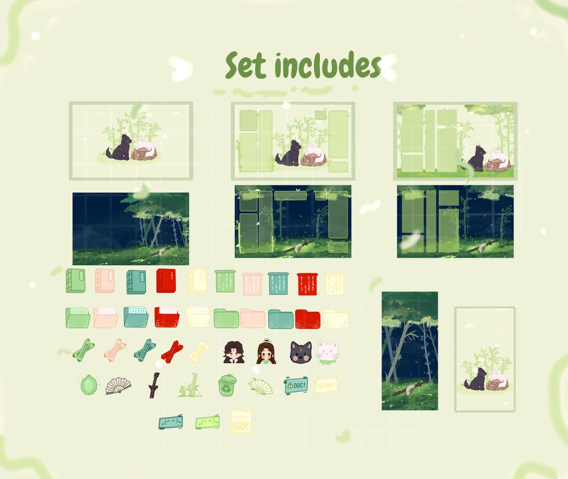 SVSSS Desktop Theme Organizer : Cute Little Bamboo | Wallpaper SVSSS ...