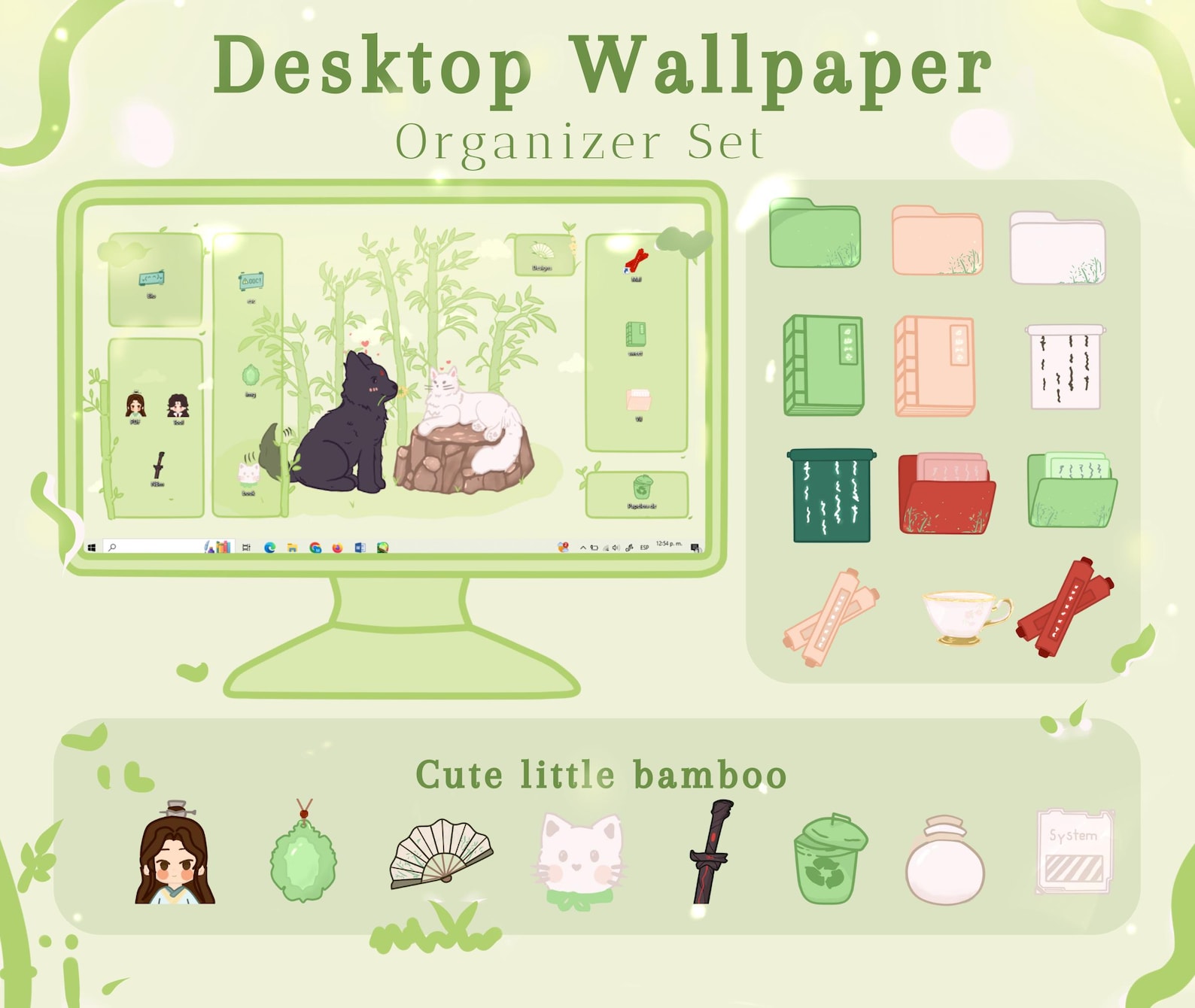 SVSSS Desktop Theme Organizer : Cute Little Bamboo | Wallpaper SVSSS ...