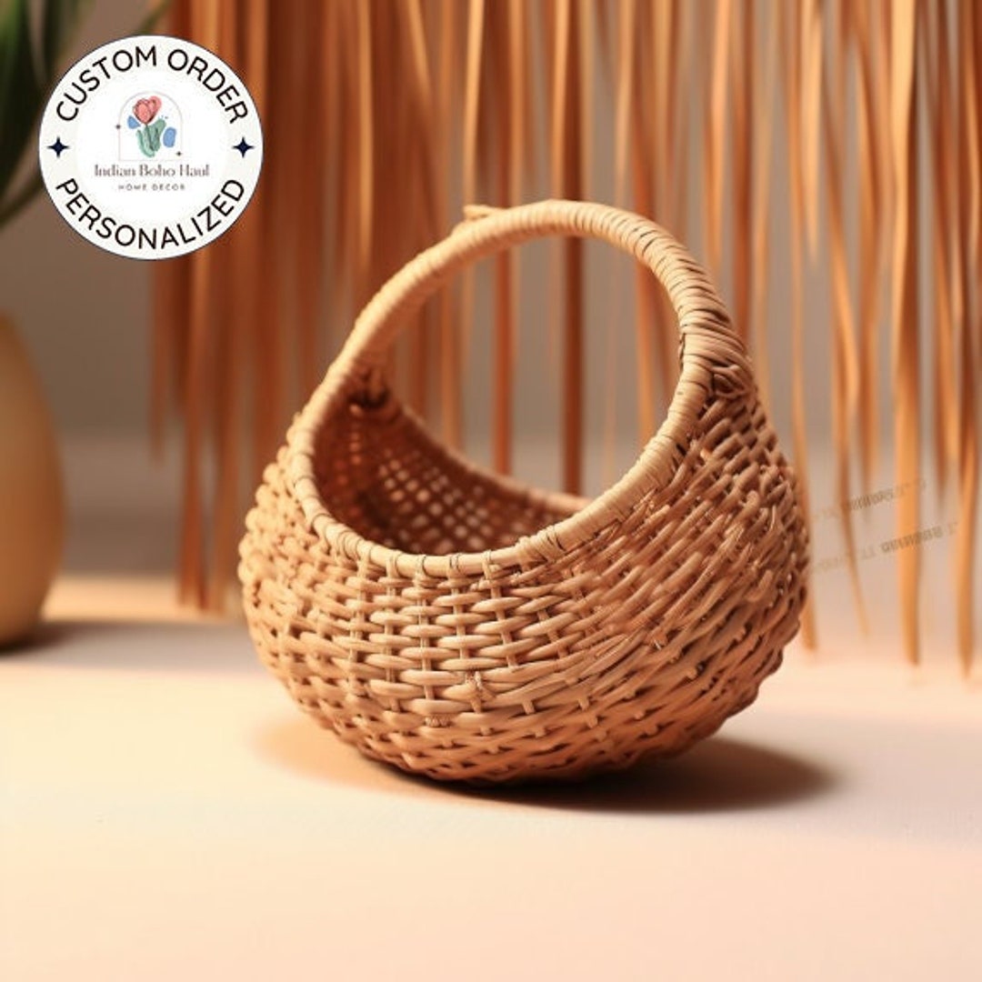 Wicket Moon Basket Chand Baskets Small Medium and Large - Etsy