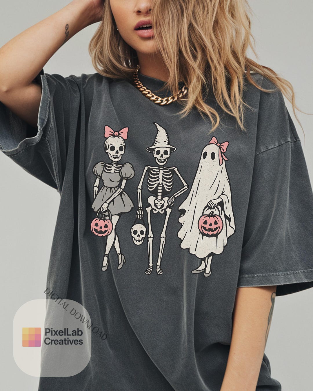 Spooky Skeletons Png, Halloween Png, Spooky Girl Squad Png, Ghost ...