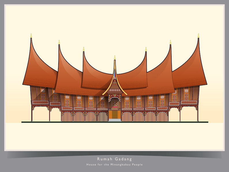 The Art of Building: Rumah Gadang - Etsy