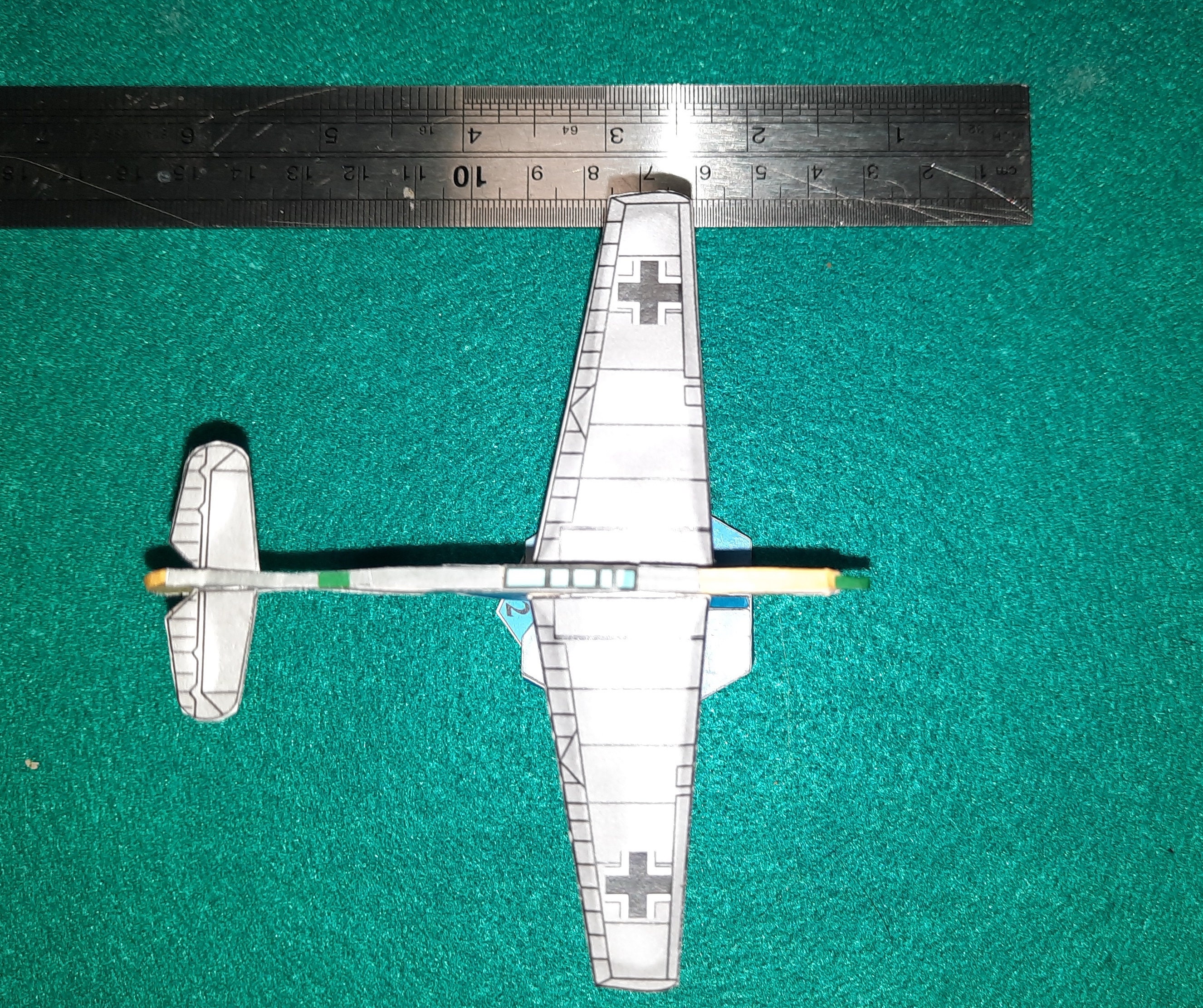 Aces R High 2.5D Paper Model WW2 Aircraft Messerschmitt Bf 109 grey ...