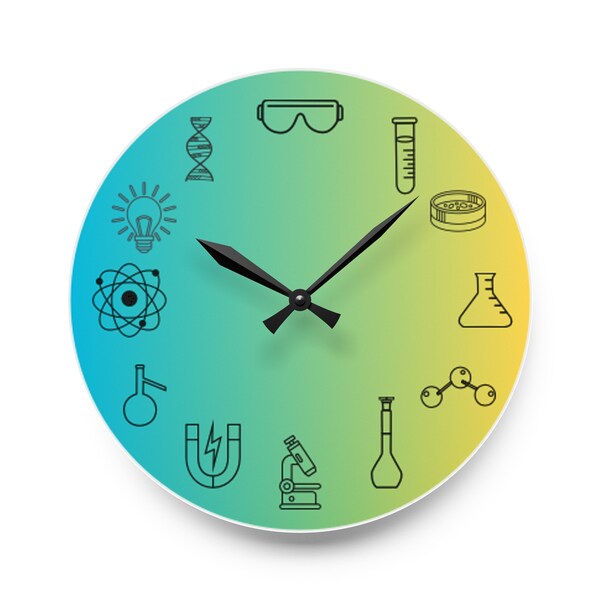 Science Clock - Etsy