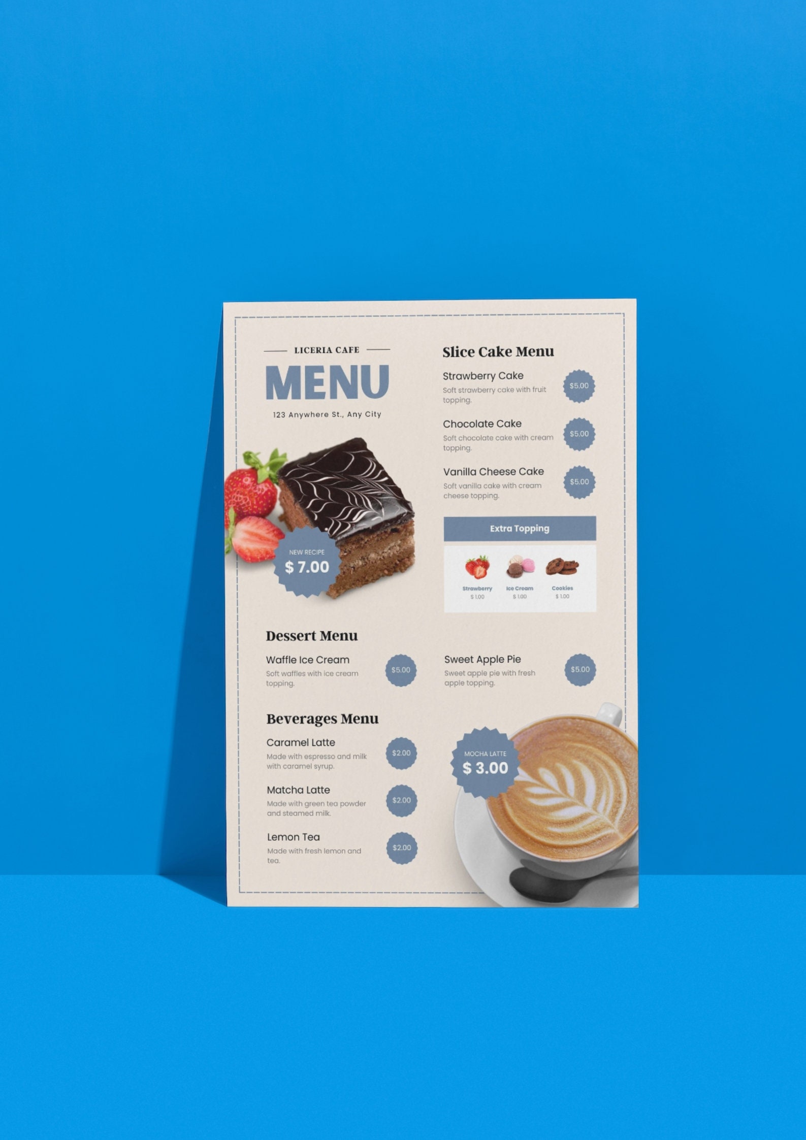 Canva Menu Template Restaurant Menu for Social Media Editable Printable ...