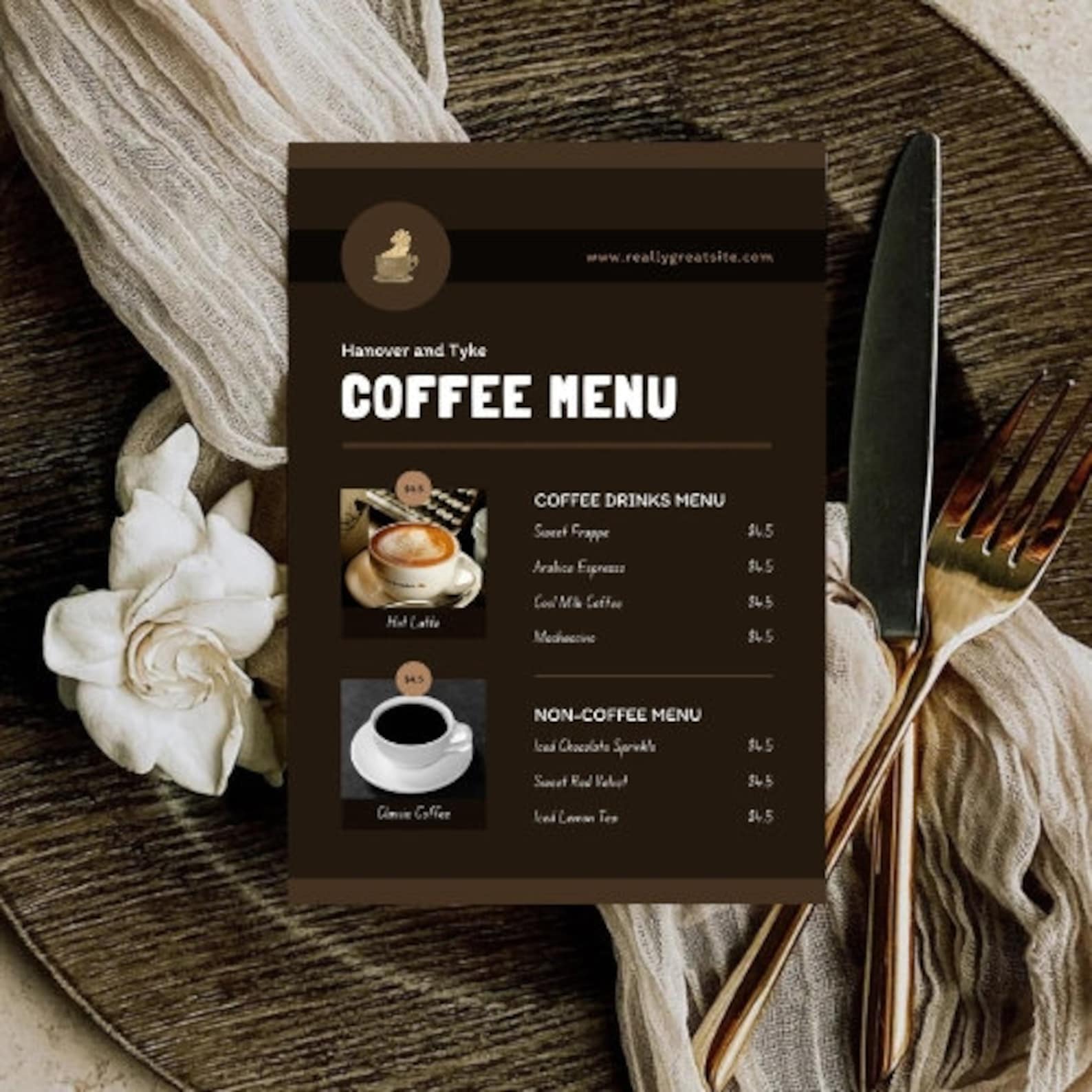 Canva Menu Template Restaurant Menu for Social Media Editable Printable ...
