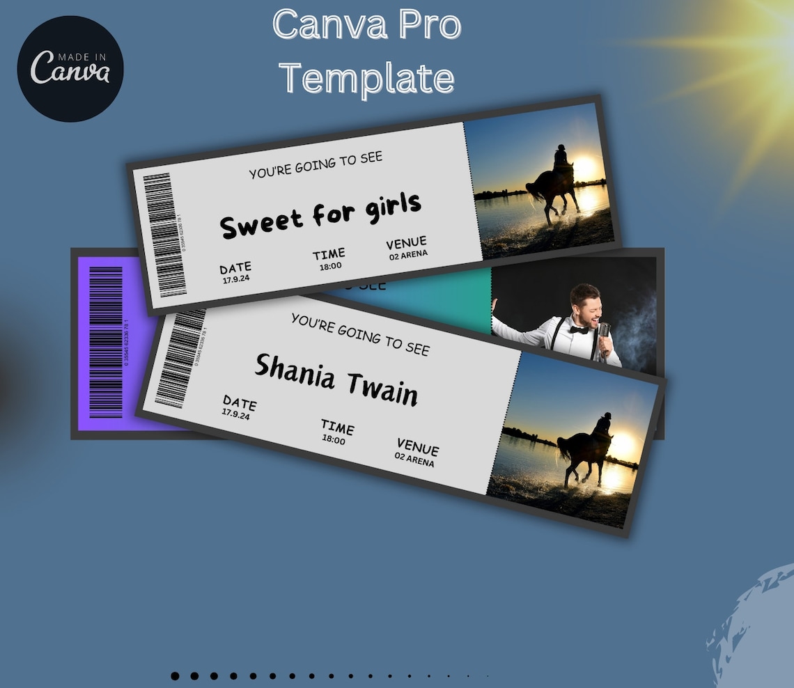 PERSONALIZED Concert Ticket Gift Souvenir Print at Home Email Delivery ...