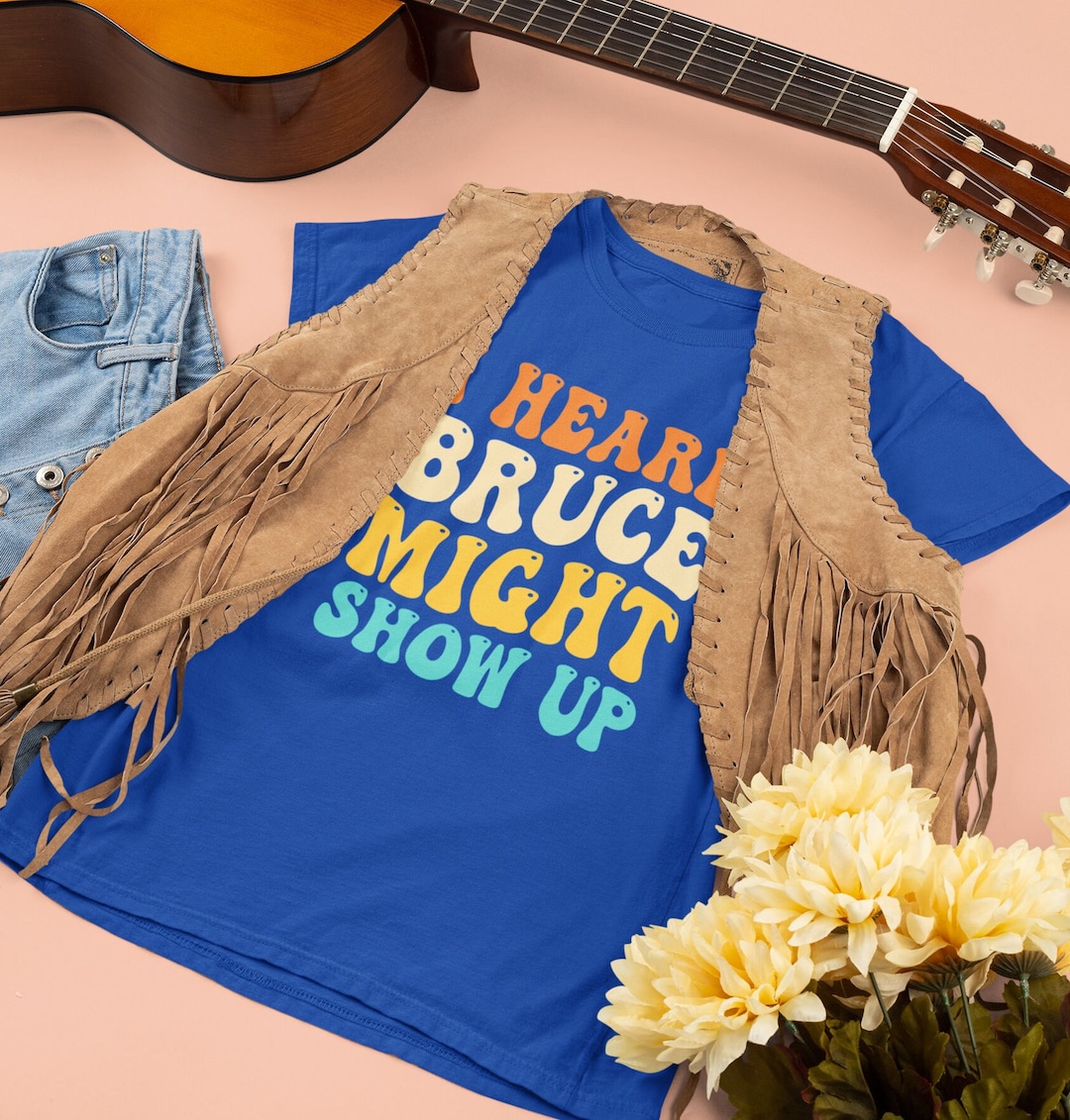 Vintage Bruce Fan Tee 'handle With Care I Heard Bruce Might Show Up ...