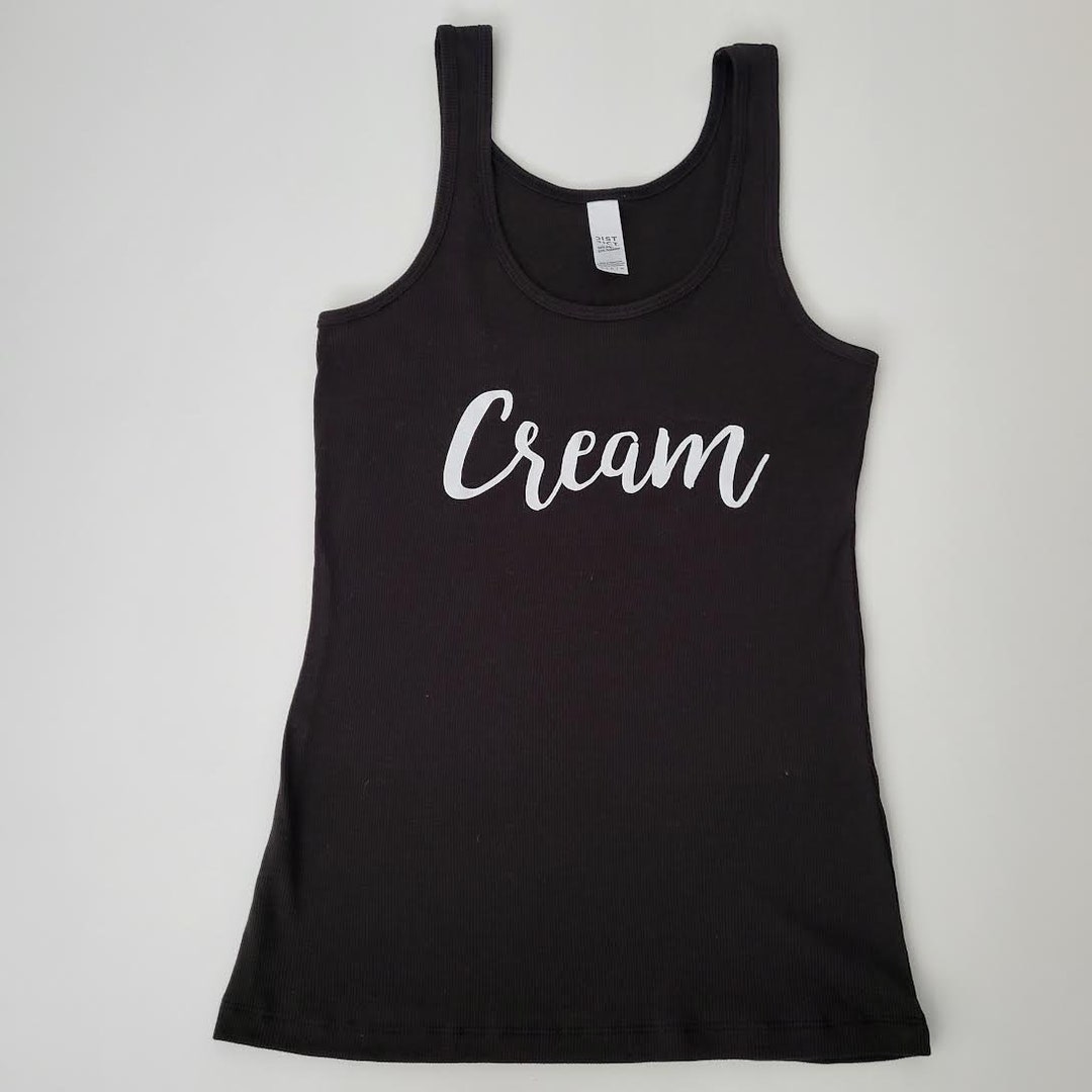 Women's Rib Tank Top With CREAM Logo - Etsy