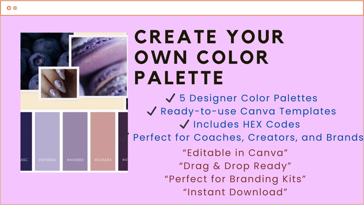 Luxury Brand Color Palette, Designer Color Swatch, Premium Color Set ...