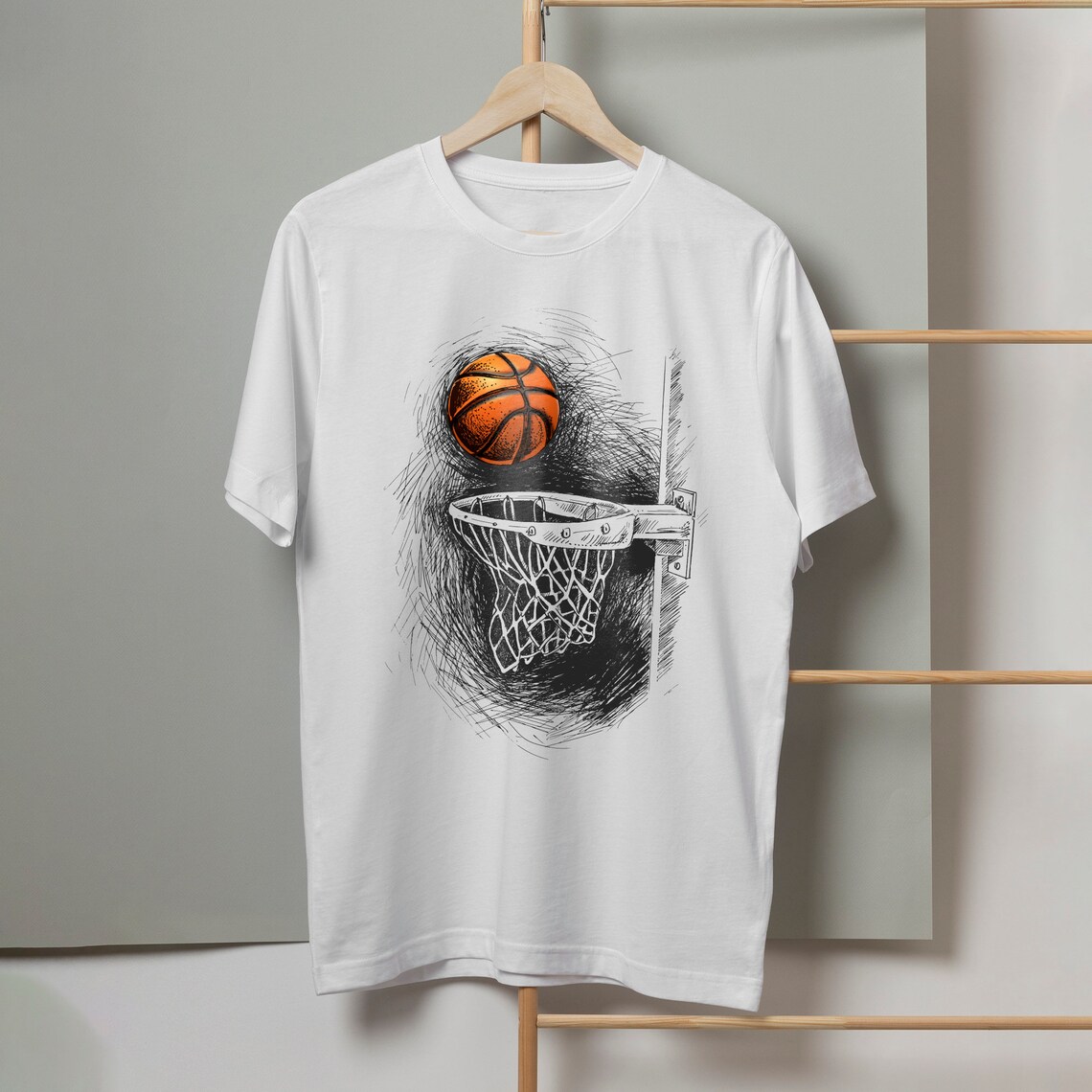 Basketball Printable Digital T Shirt Design for Basketball Lover Gift ...