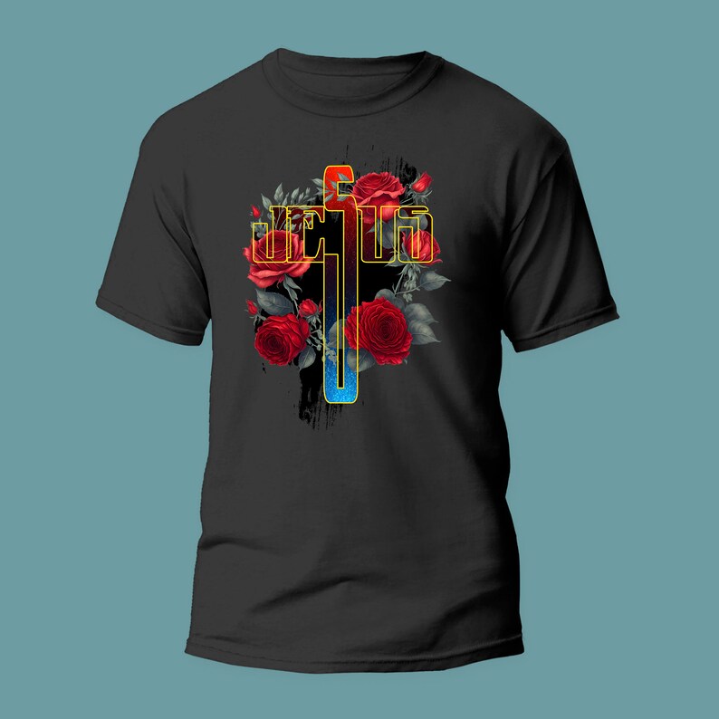 Jesus Writen Custom Printable Digital Design for Shirt, Abstract and ...