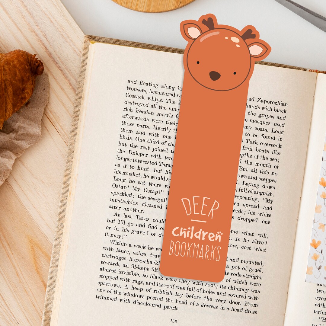 Set of 3: Digital Download Bookmarks Prints of a Deer, Panda and Koala ...
