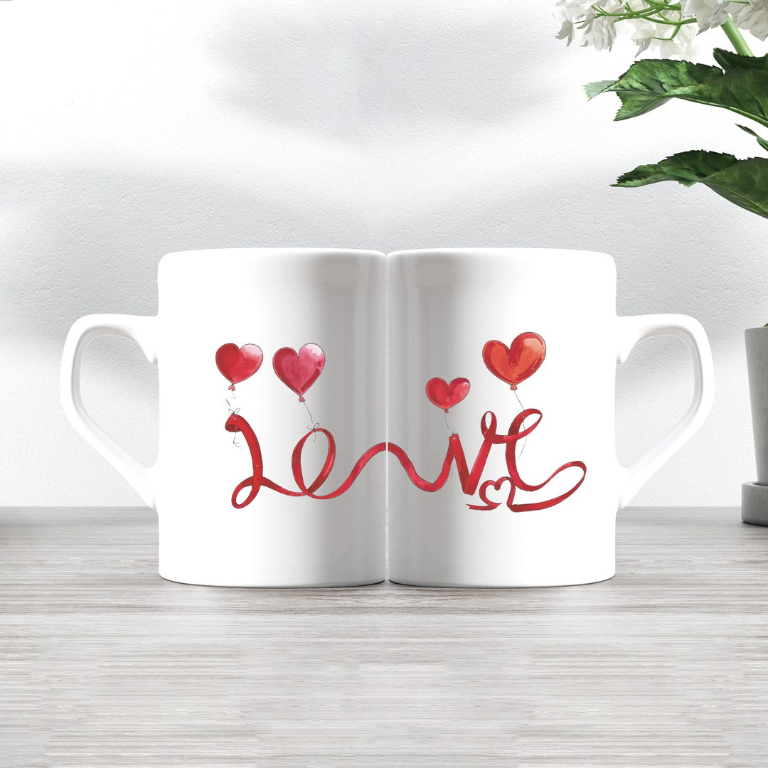 Digital Valentine's Day Mug Design for Couple Gift Printable Design ...