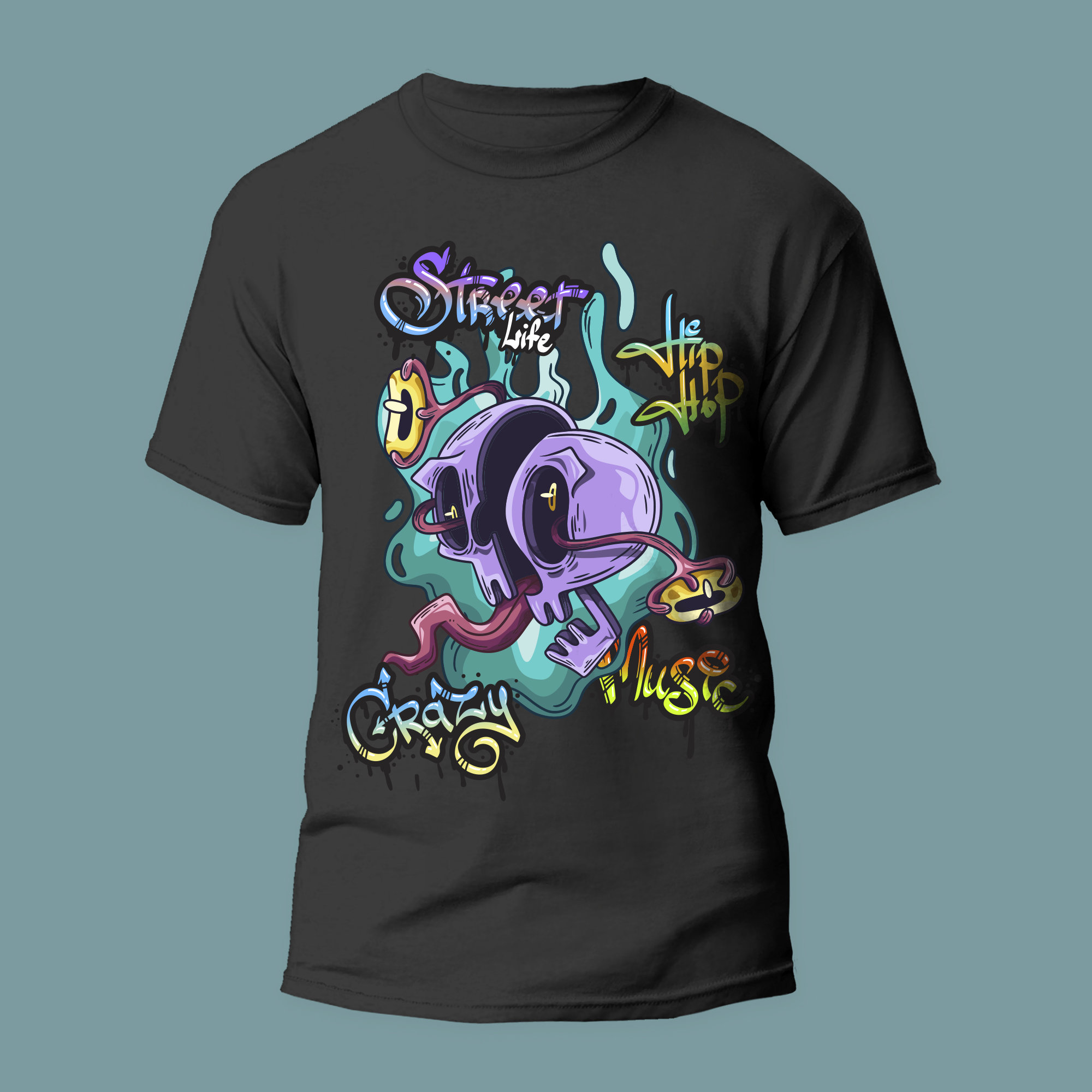 Printable Graffiti Design for Shirt, Custom Digital Clothes Prints ...
