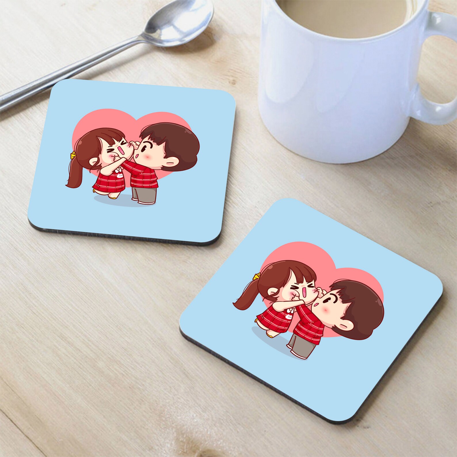 Cute Valentines Printable Coaster Design Adorable Coasters - Etsy