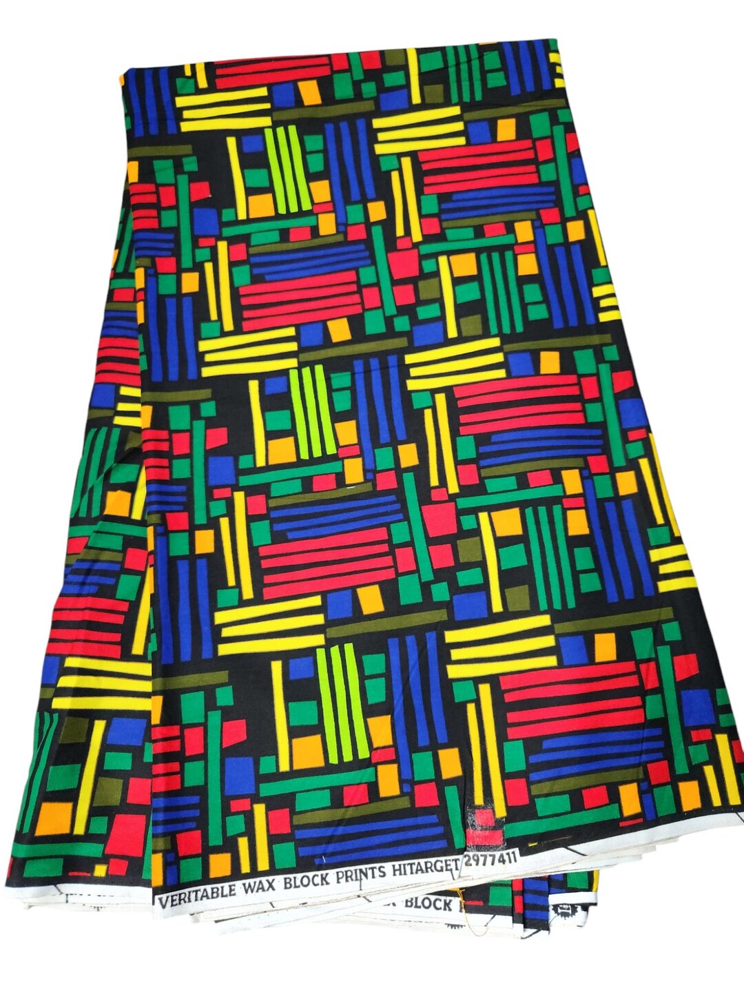 Black and Red African Ankara Fabric, African Fabric by the Yard ...