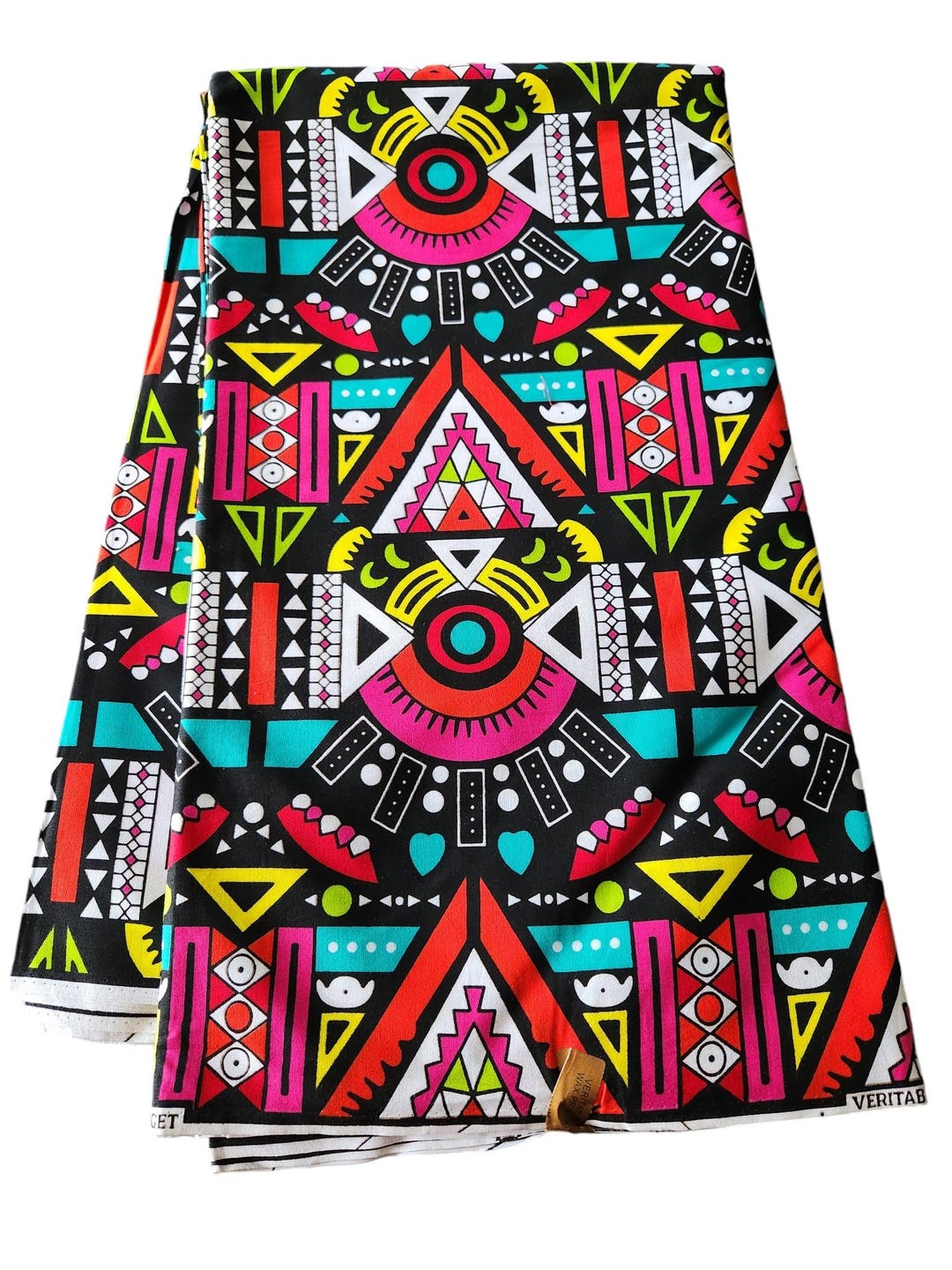 Black and Pink Tribal African Ankara Fabric, African Print Fabric ...