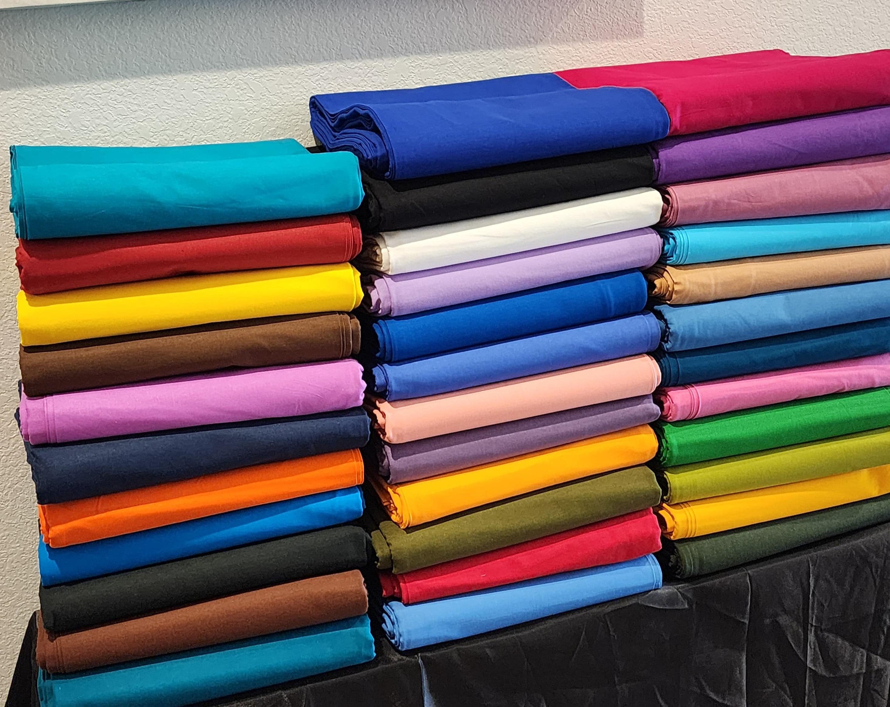 Solid Color African Fabric by the Yard, Plain Ankara Fabric, Plain ...