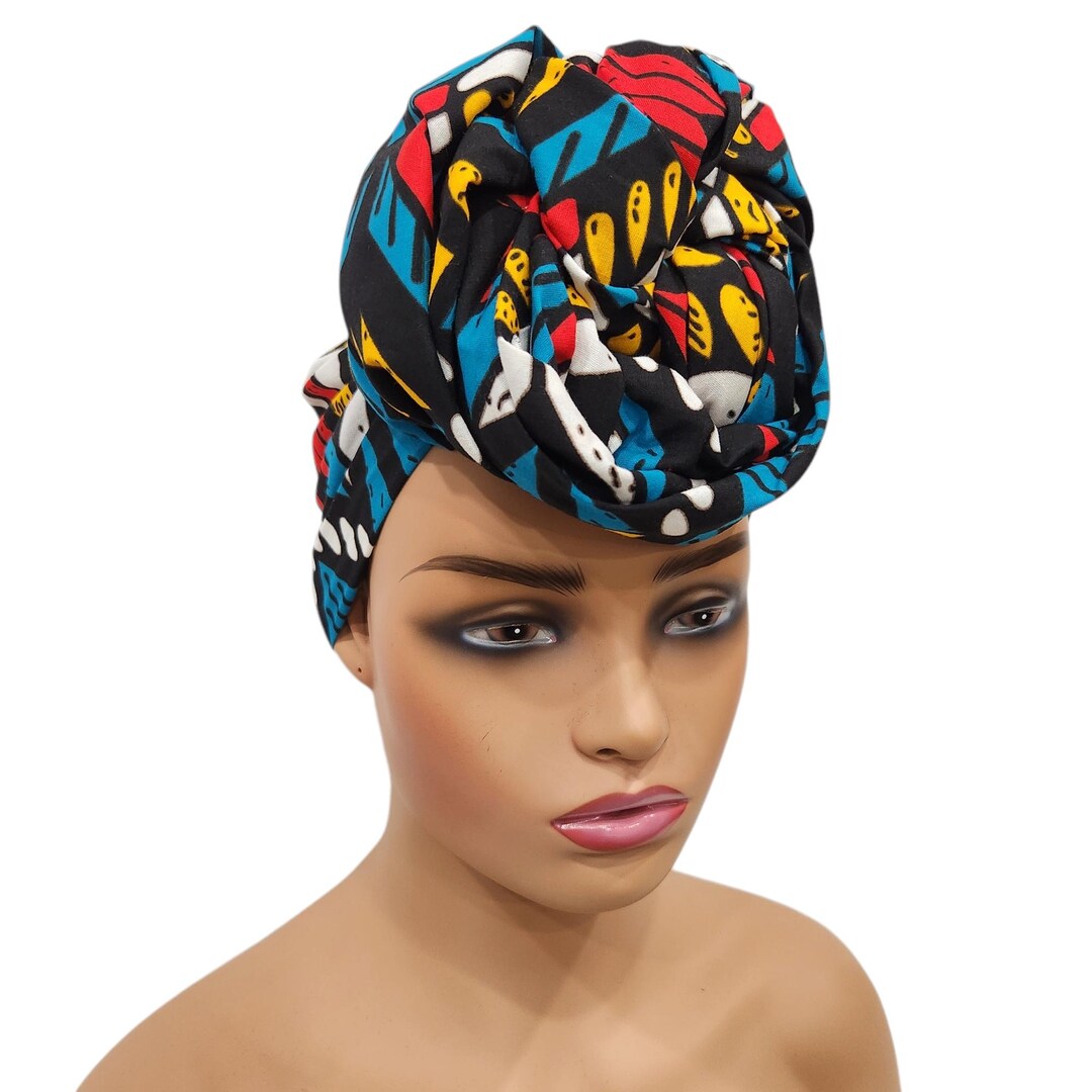 African Headwrap, African Print Headwrap, Ankara Headwrap, Head Ties, Ankara Headband, Natural ...