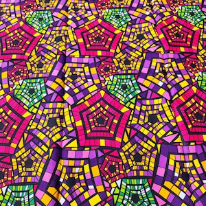 Purple African Ankara Fabric, African Fabric by the Yard, African Print ...