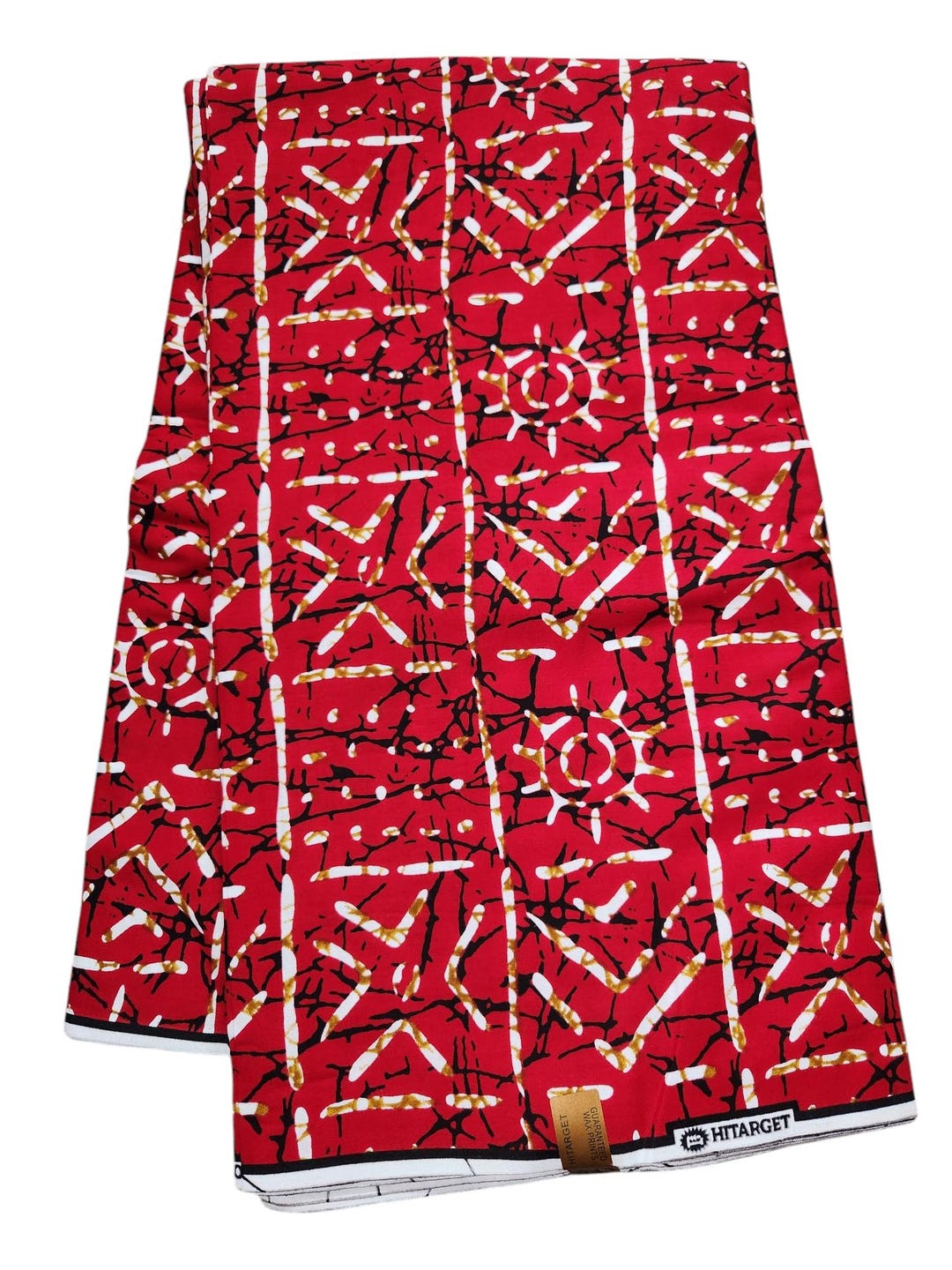 Red Tribal African Ankara Fabric, African Fabric by the Yard - Etsy