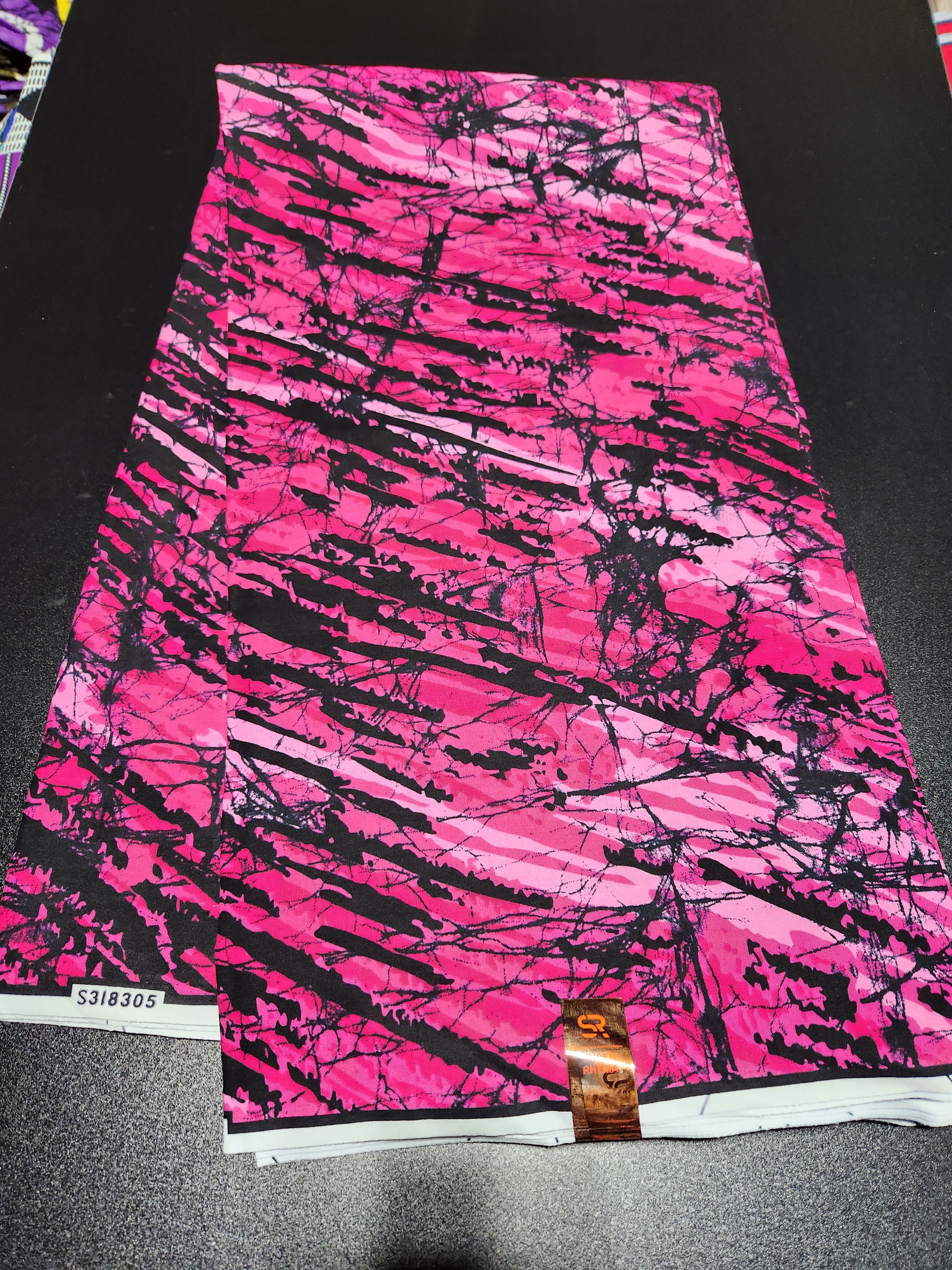 Pink African Ankara Fabric, African Fabric by the Yard - Etsy