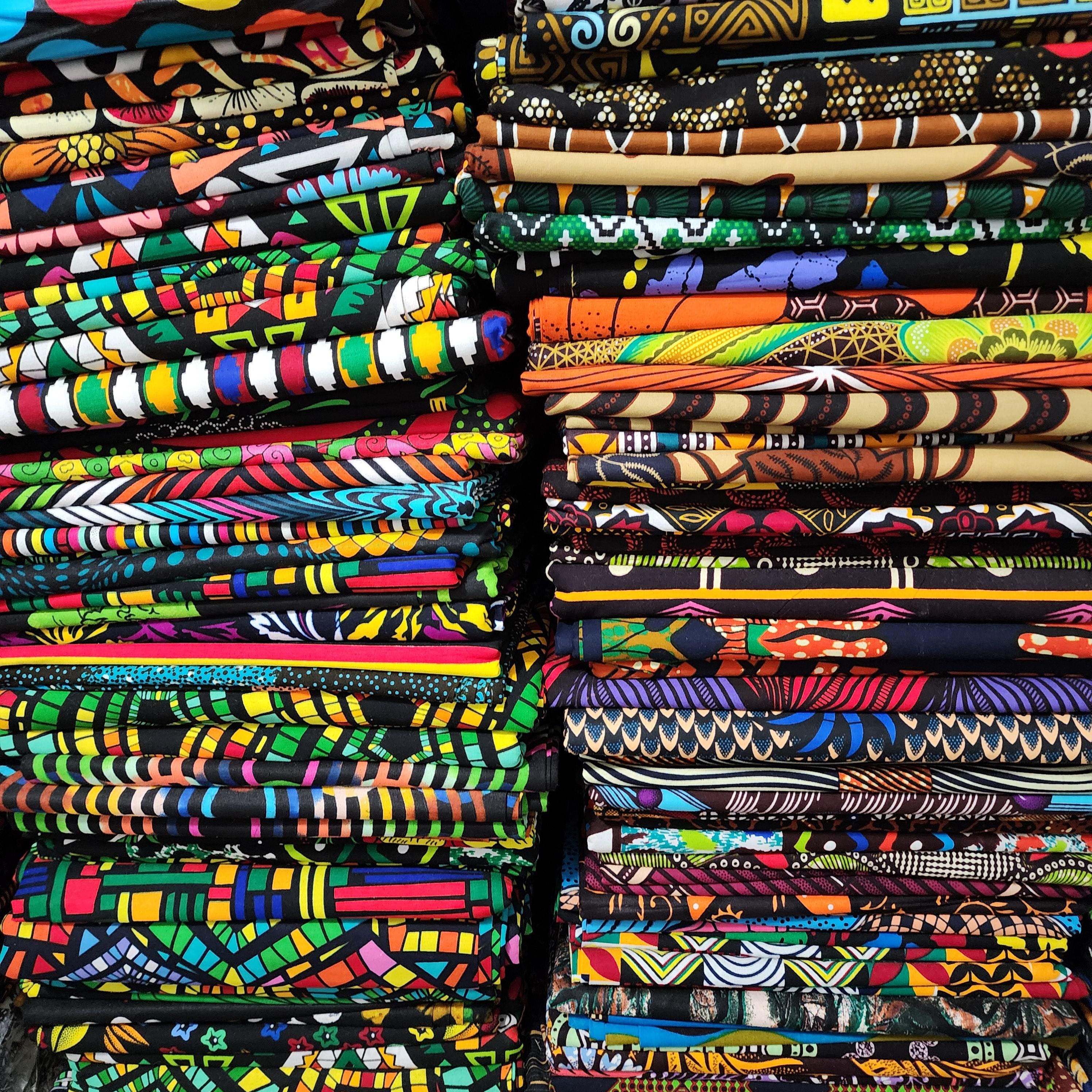 African Fabric Craft Set, Ankara Fabric Cuts, Ankara Fabric Bundle ...