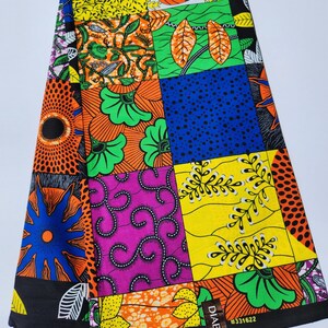 Yellow Patchwork Fabric African Ankara Print Fabric, African Fabric by ...
