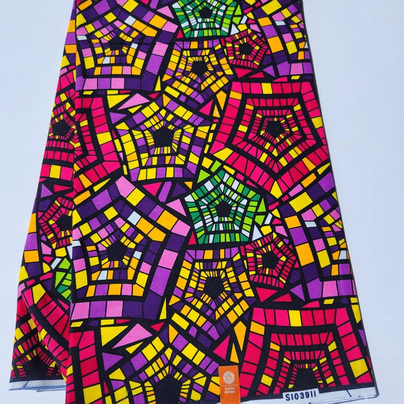 Purple African Fabric - Etsy