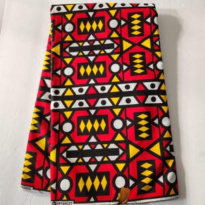 Black and Red African Ankara Fabric, African Fabric by the Yard ...