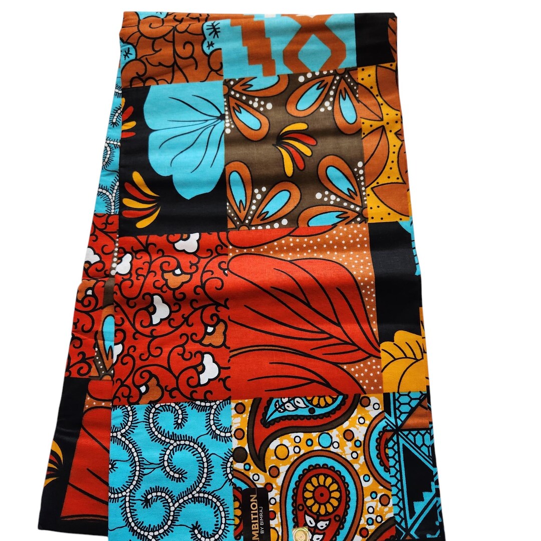 Patchwork African Print Fabric, African Fabric by the Yard, African ...