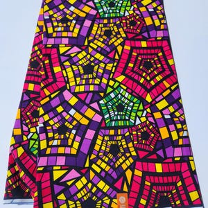 Purple African Ankara Fabric, African Fabric by the Yard, African Print ...