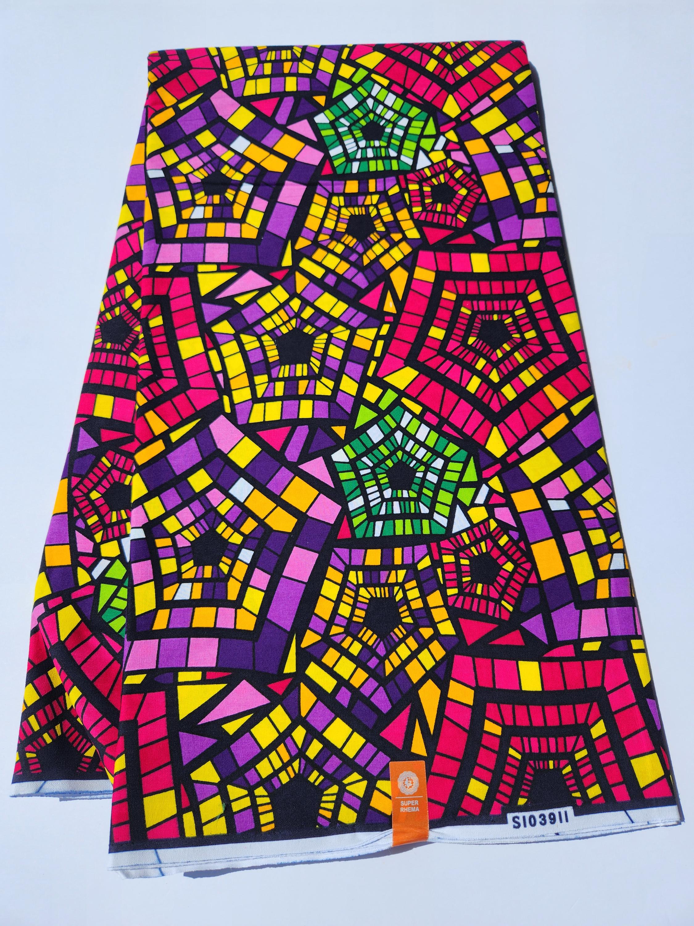 Purple African Ankara Fabric, African Fabric by the Yard, African Print ...