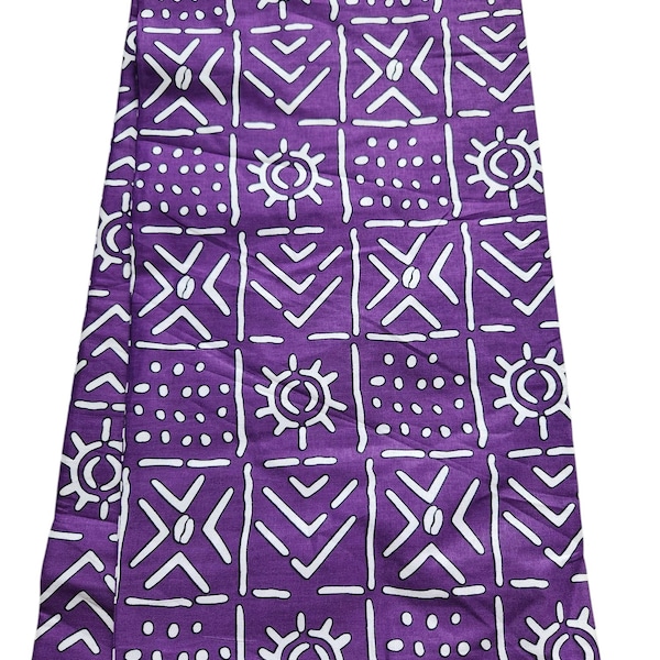 Purple African Fabric - Etsy