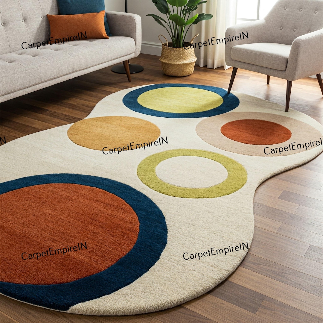Irregular Shape Modern Rug–shaped Rug,rugs for Living Room,handmade ...