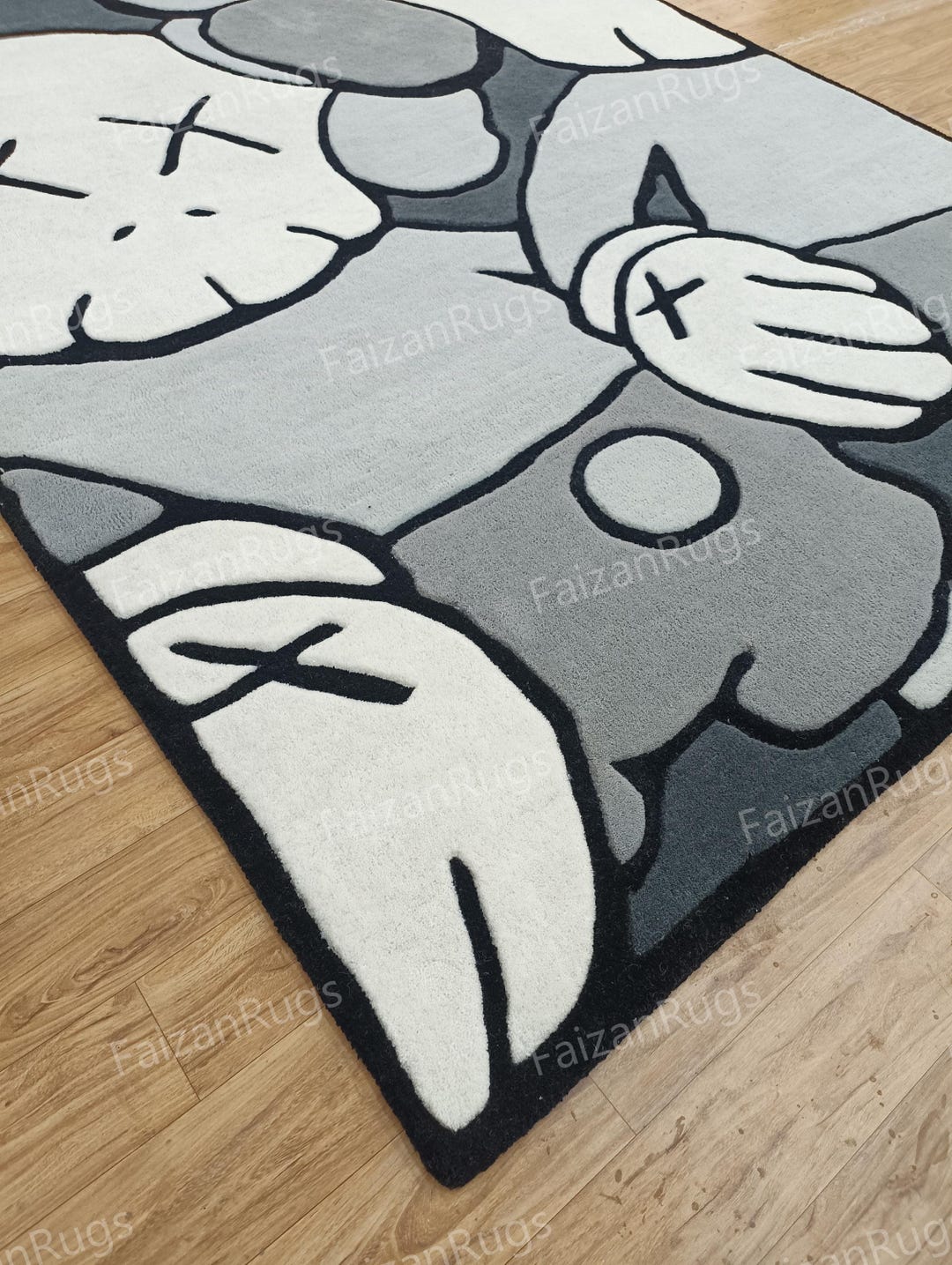 Kaws,handmade,wool Rugs,,case Rugs,cartoon Carpets,rugs for Living Room ...