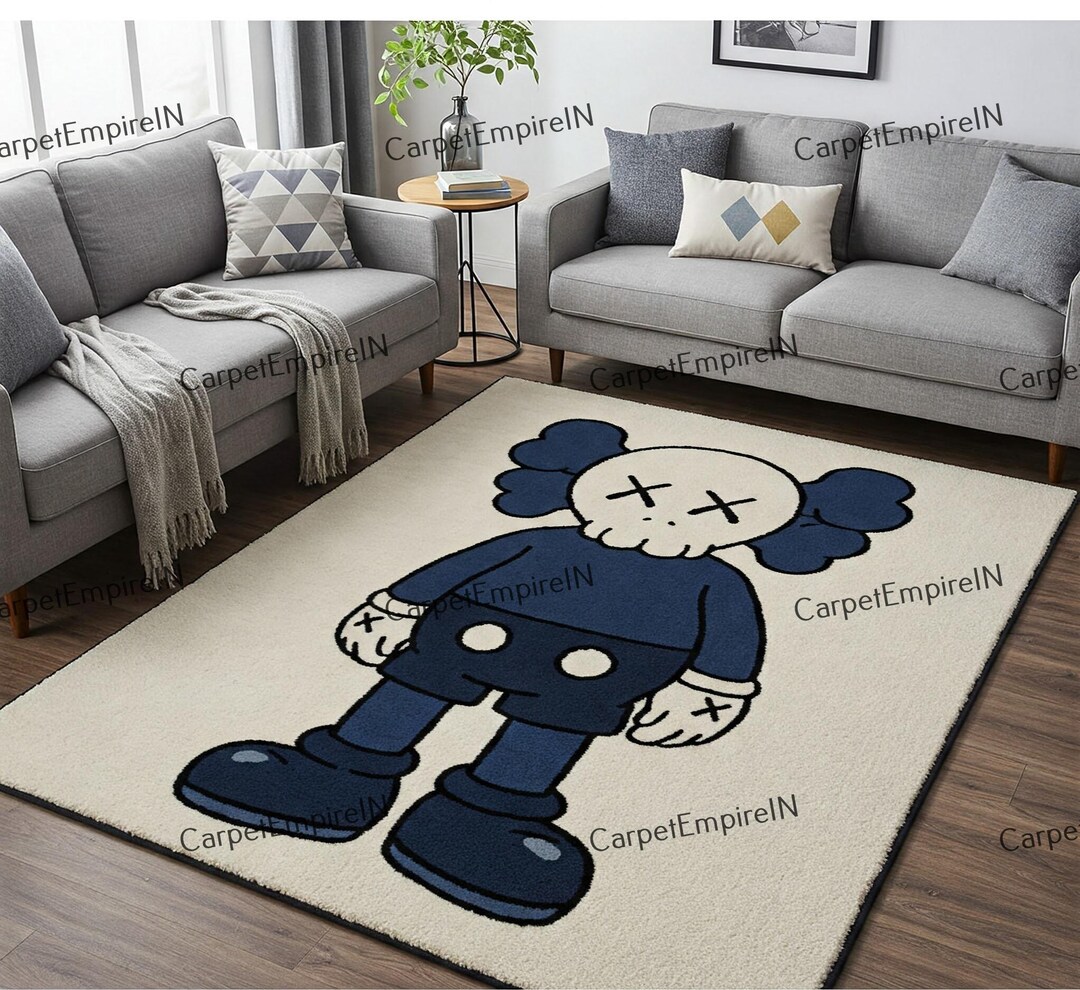 Kaws Rug – Cartoon Art Carpet, Available in 2x3,3x5,4x6,5x7,6x9, Case ...