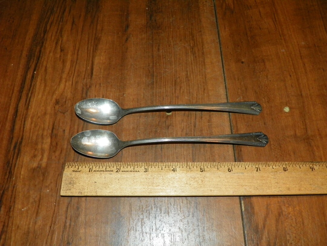1931 Pair of Vernon Silver Plate Iced Tea Spoons CASINO - Etsy