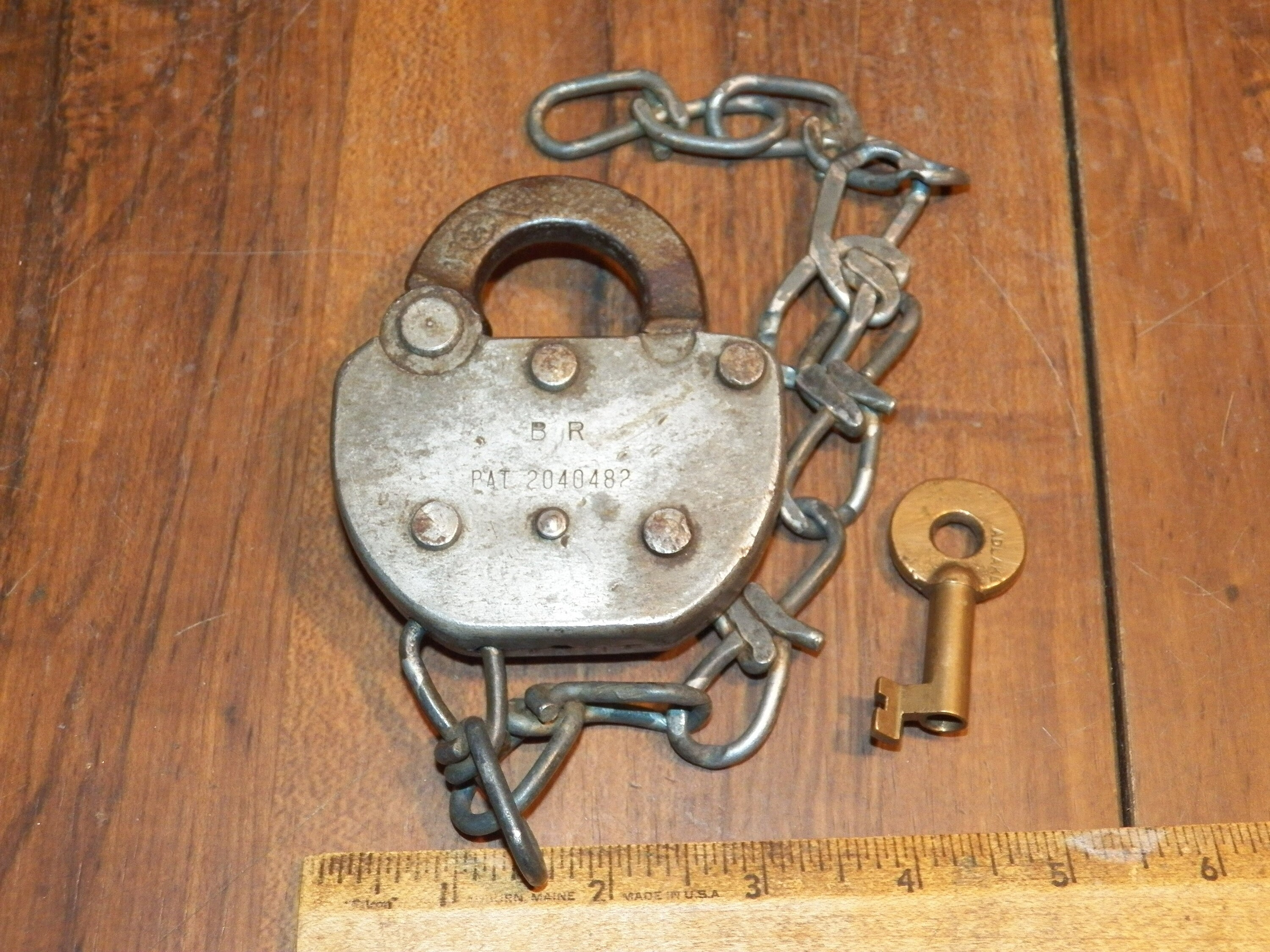 Antique BURLINGTON RAILROAD Adlake Padlock With Key Works - Etsy