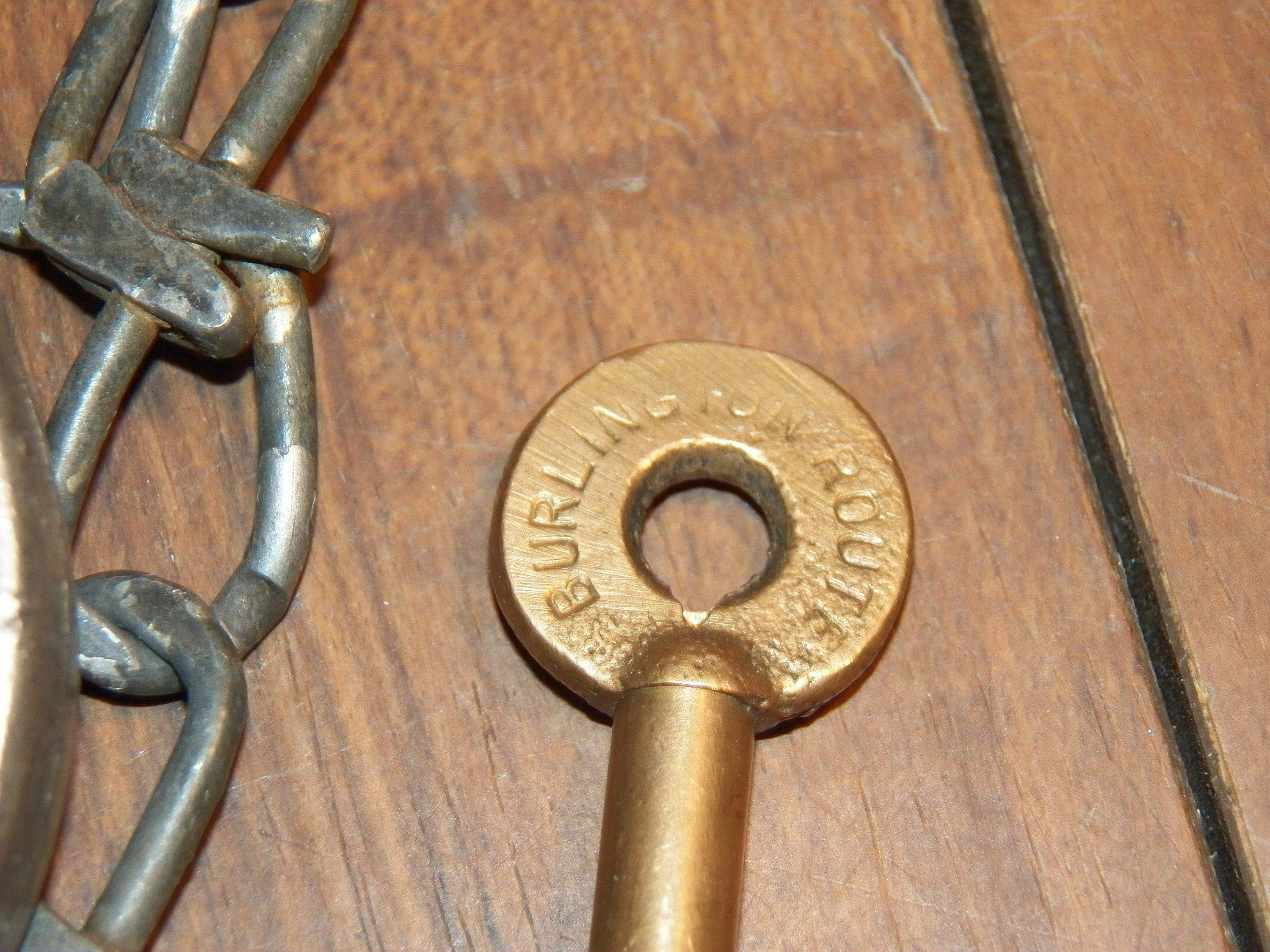 Antique BURLINGTON RAILROAD Adlake Padlock With Key Works - Etsy